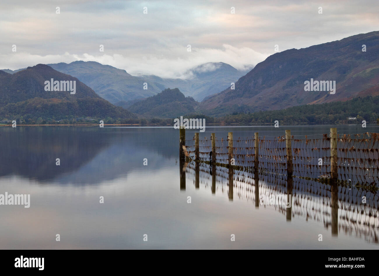 Derwentwater island mist hi-res stock photography and images - Alamy