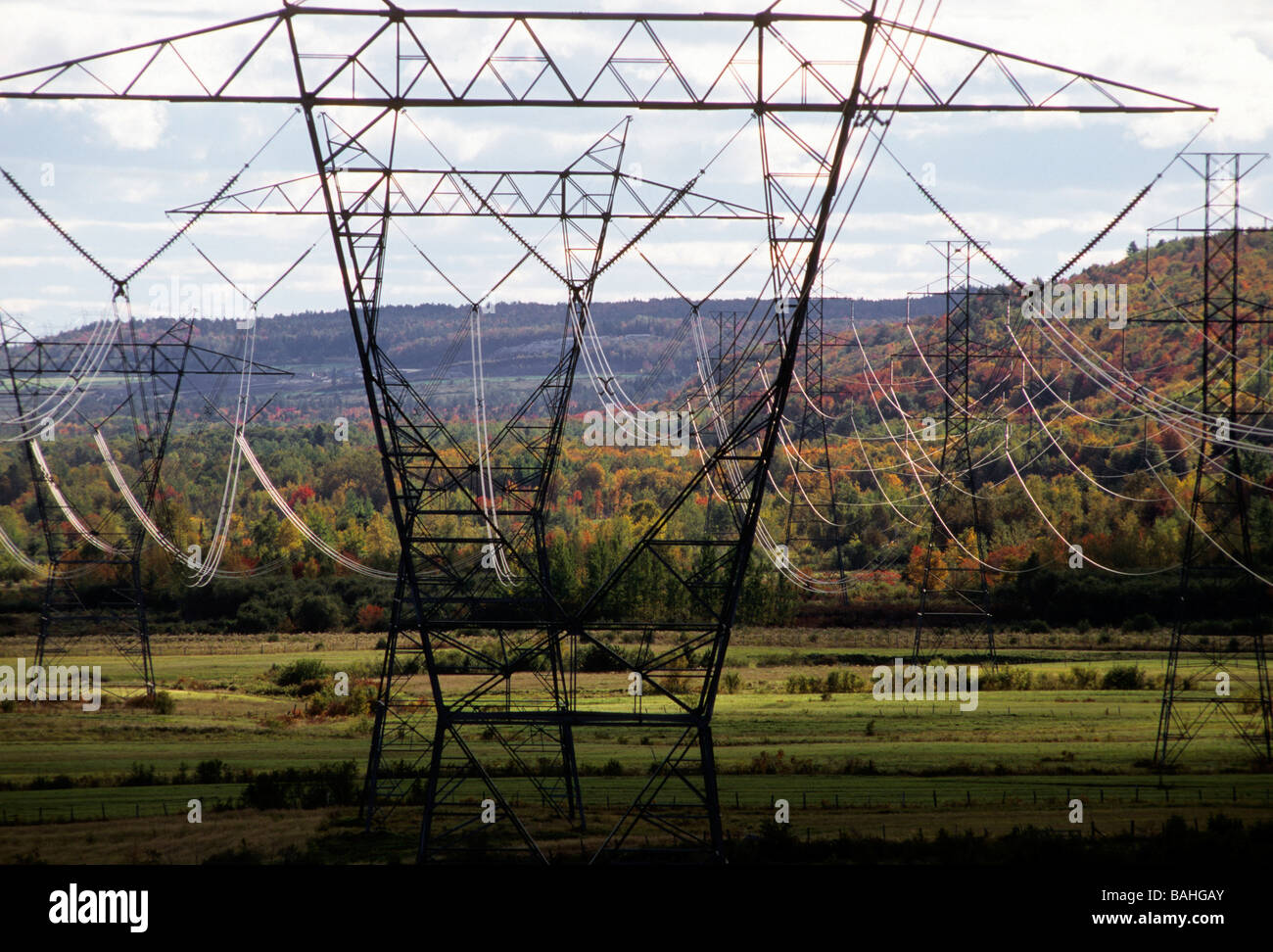 pylons, quebec, canada, usa Stock Photo - Alamy