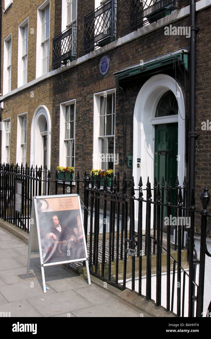 entrance to Charles Dickens Museum London England April 2009 Stock ...