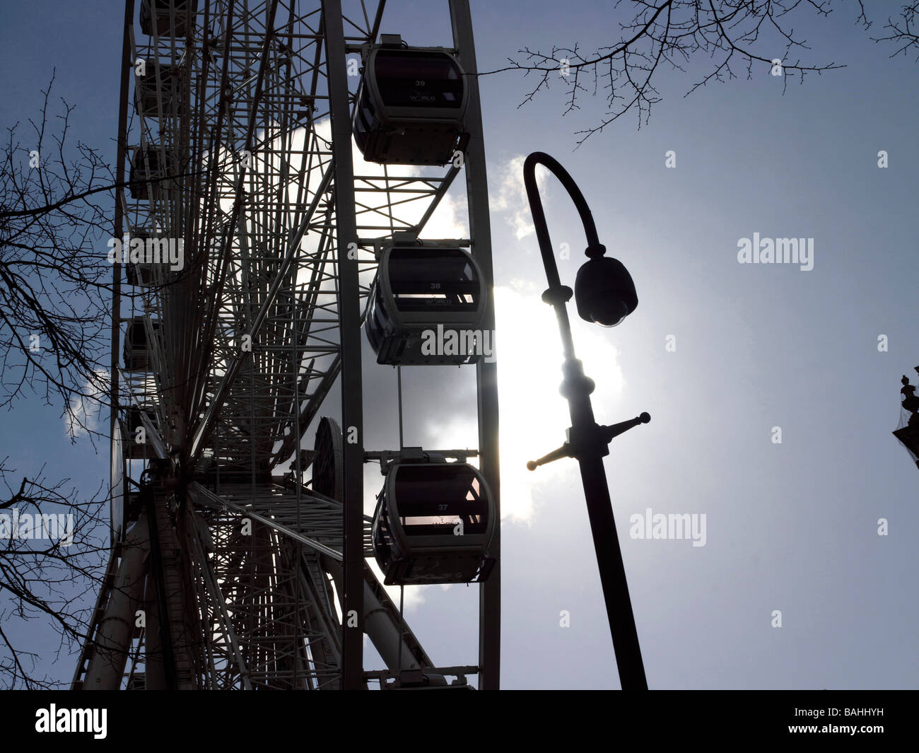 The Belfast Wheel, outside Belfast city Hall, Northern Ireland Stock ...
