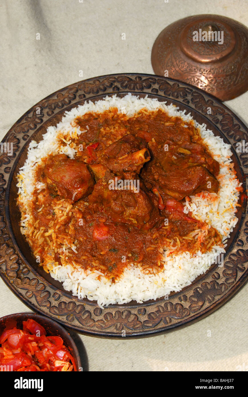 Rogan josh is an aromatic mutton curry made from lamb or goat cooked in ...