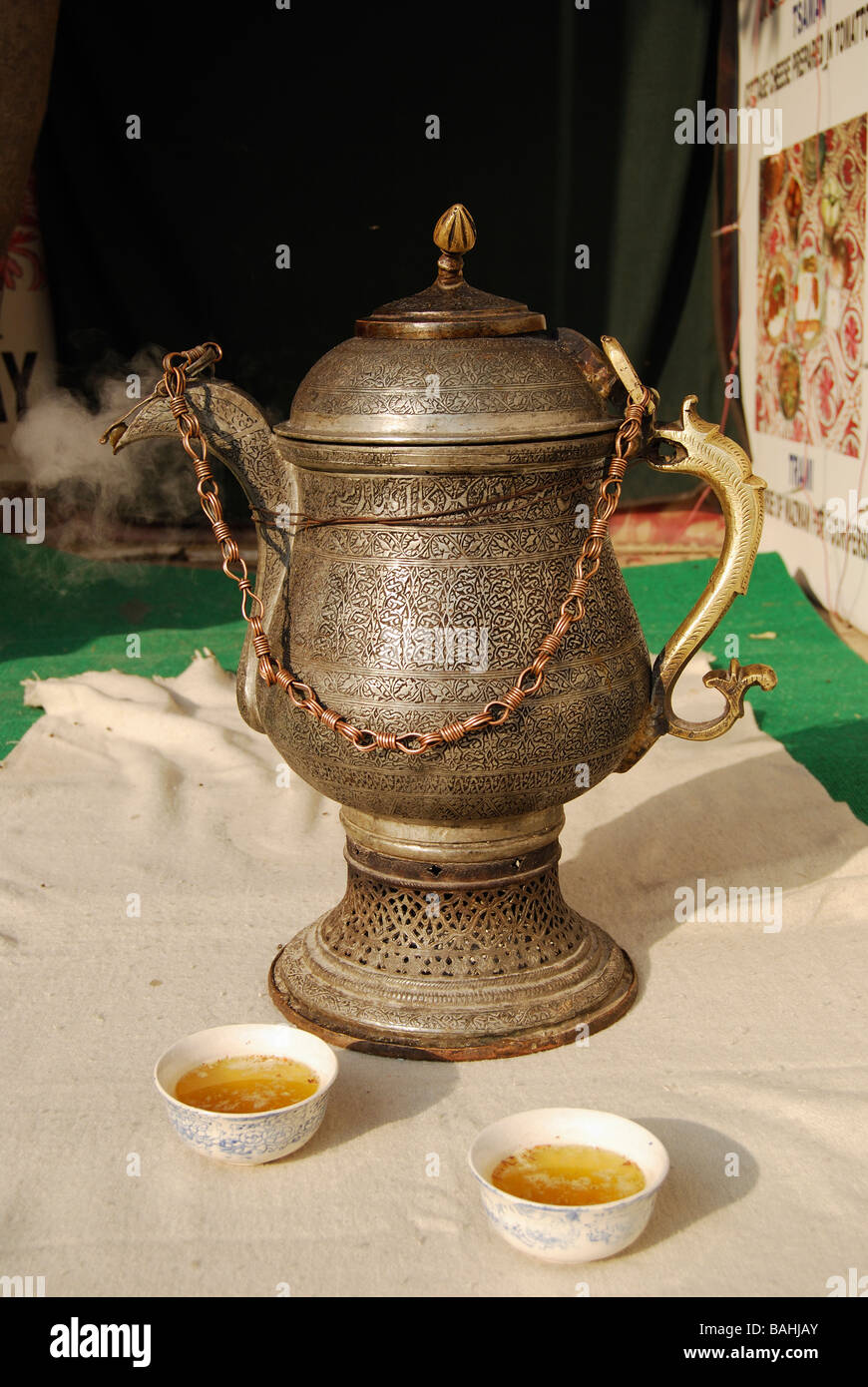 Kashmiri Tea is made from boiling kashmiri green tea leaves with ...