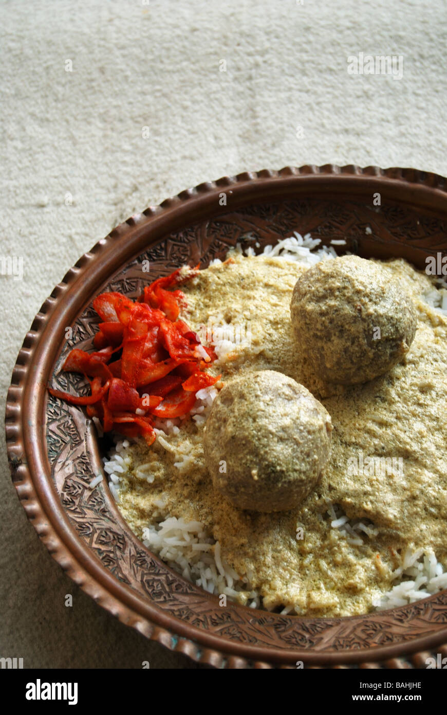 Gushtaba meatballs is a kashmiri dish made of with mutton minced in ...