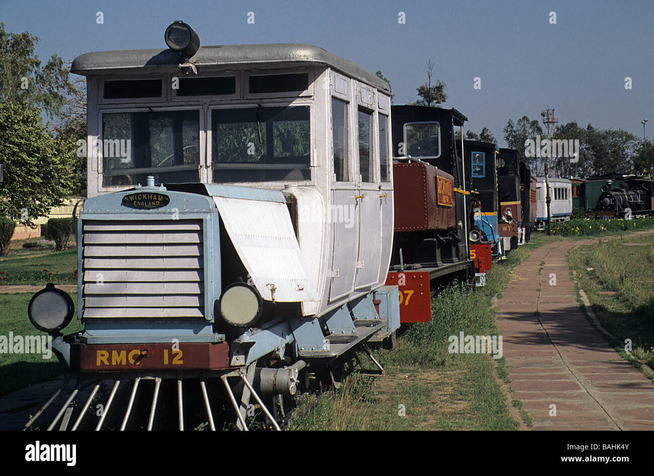 Preserved railcar and locomotives manufactured wickham hi-res stock ...