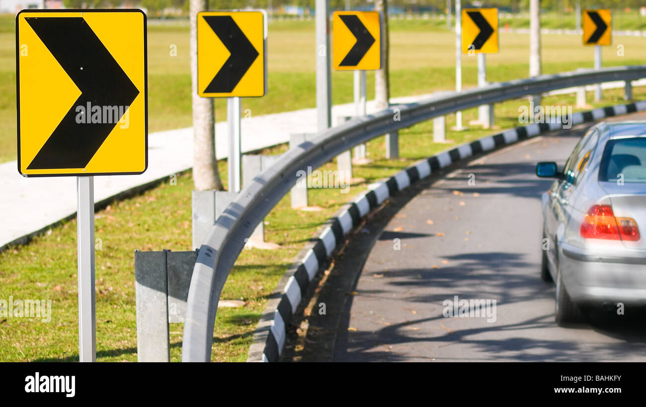 Right Turn Road Sign