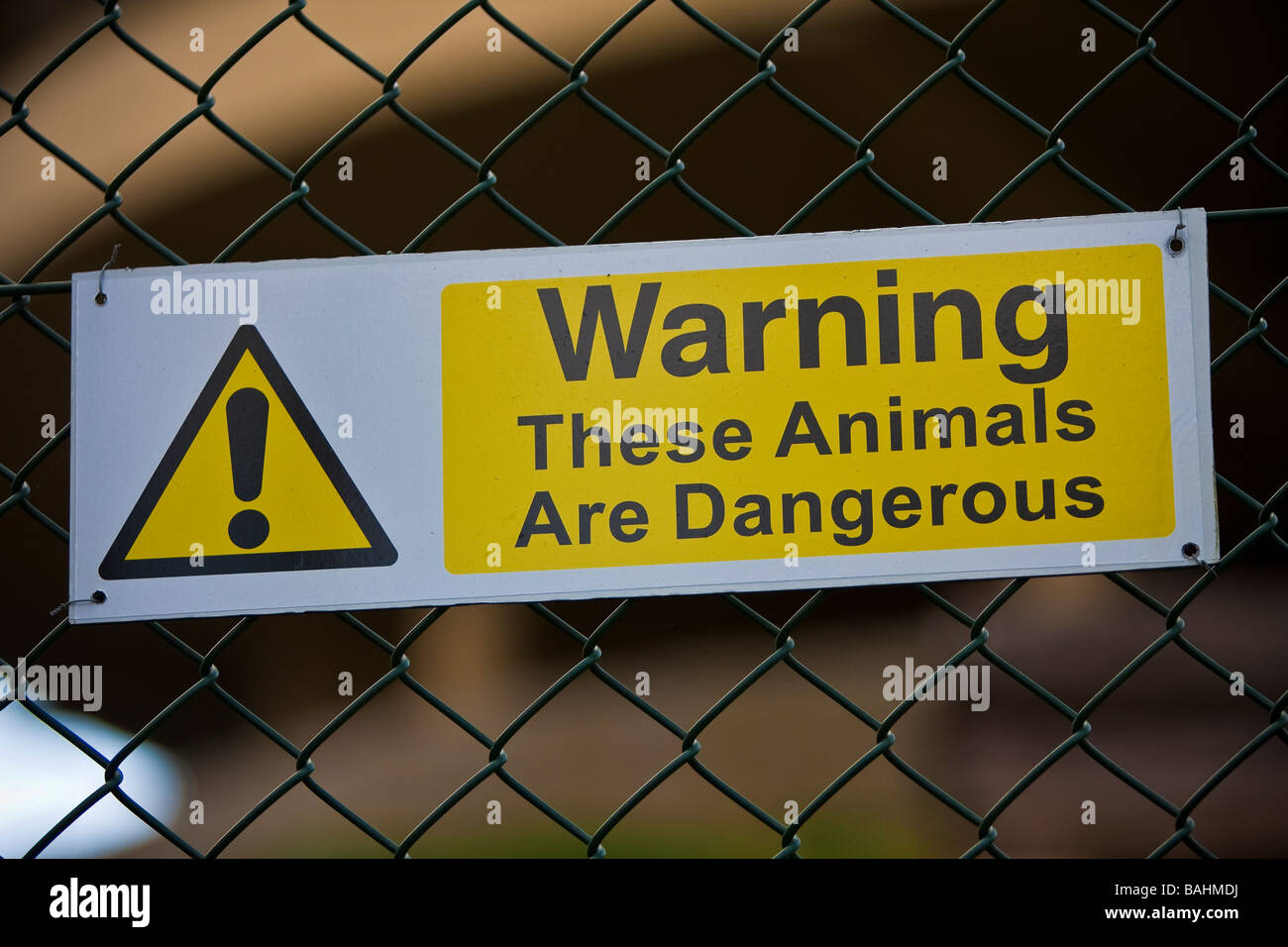 Dangerous animals sign hi-res stock photography and images - Alamy