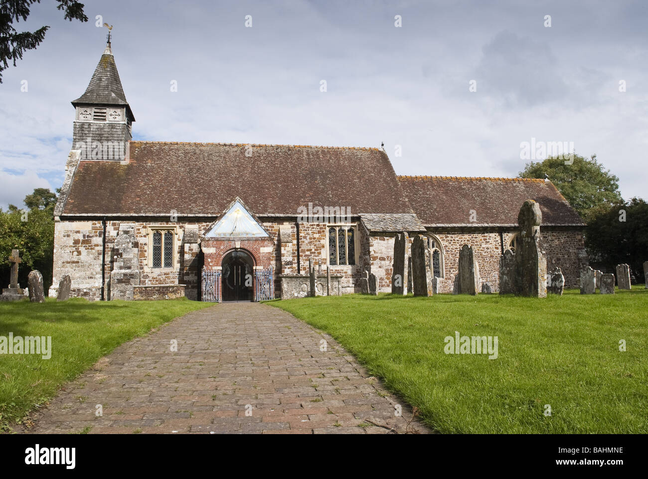 Ellingham Church Front Stock Photo - Alamy