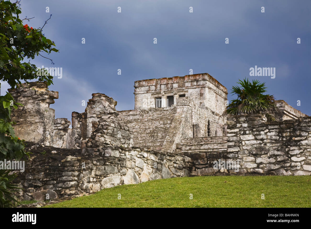 Mayan ruins of Tulum Located on the Yucatan Peninsula of Mexico Stock ...