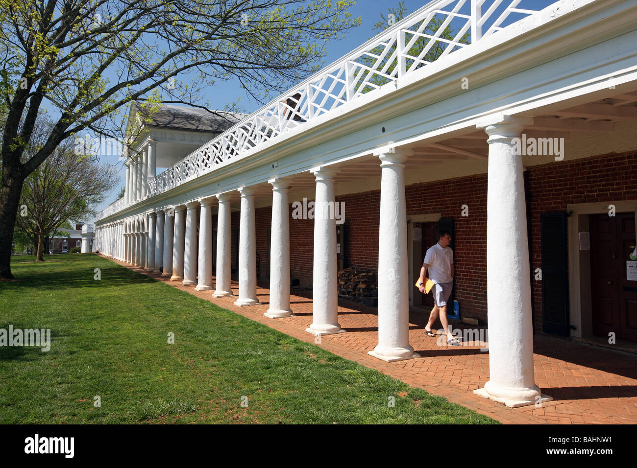 Garden and architecture at the University of Virginia April 24 2009 in ...