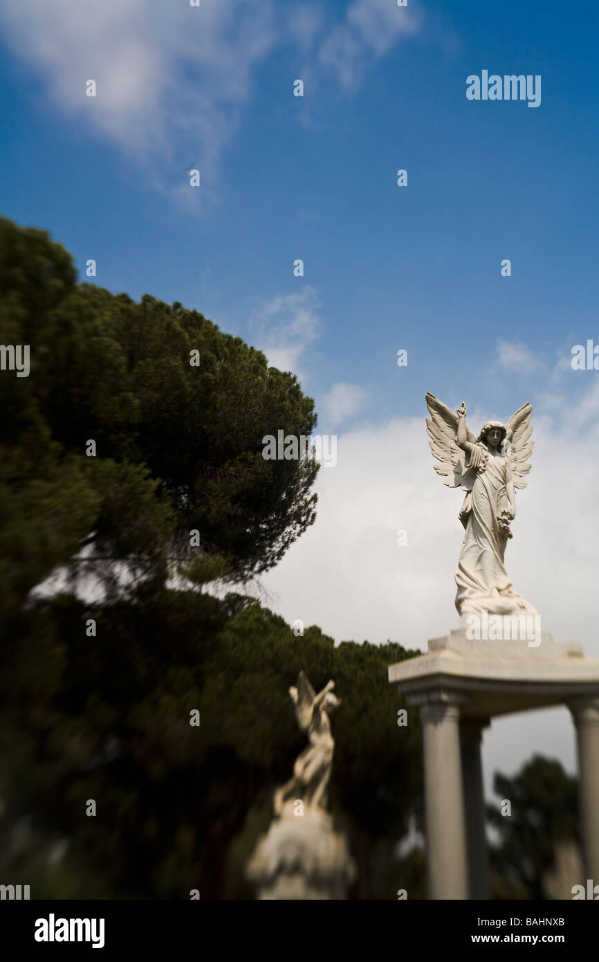 Angel Statue Angelus Rosedale Cemetery Los Angeles California United ...