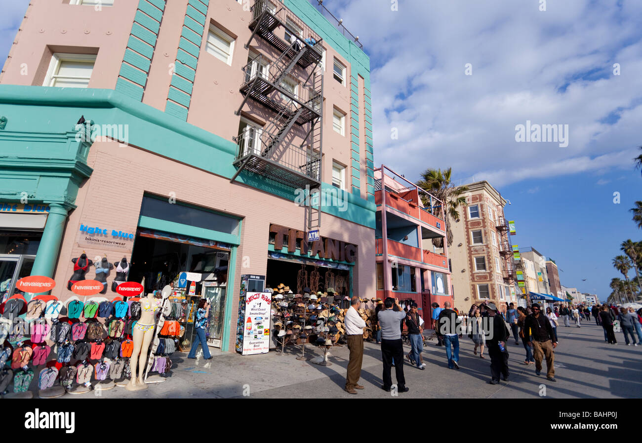Ocean front walk, Venice Beach, Los Angeles, L.A, California, USA Stock ...
