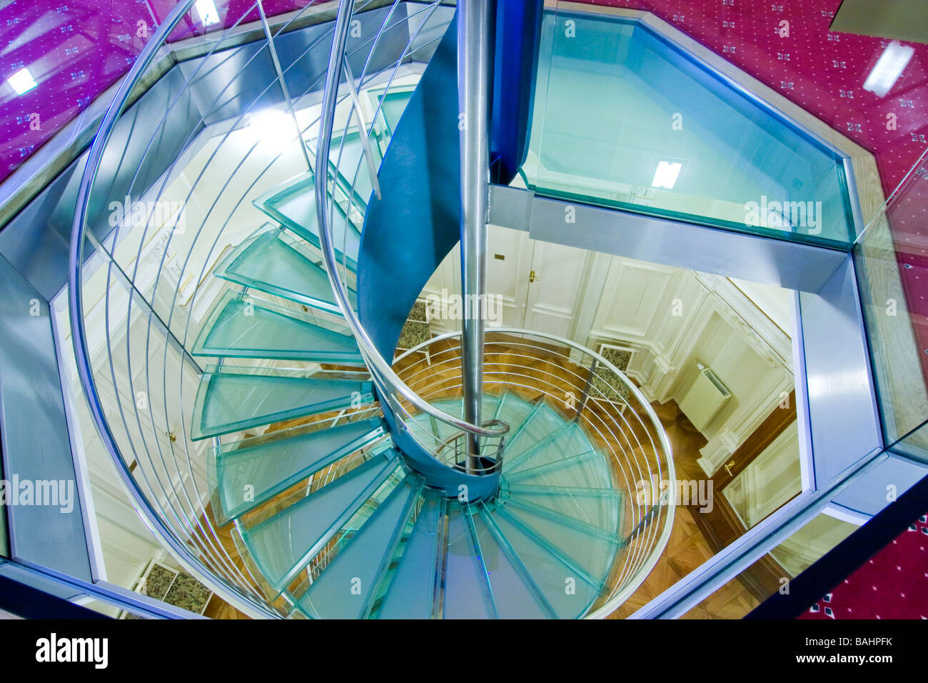 Spiral staircases horizontal hi-res stock photography and images - Alamy