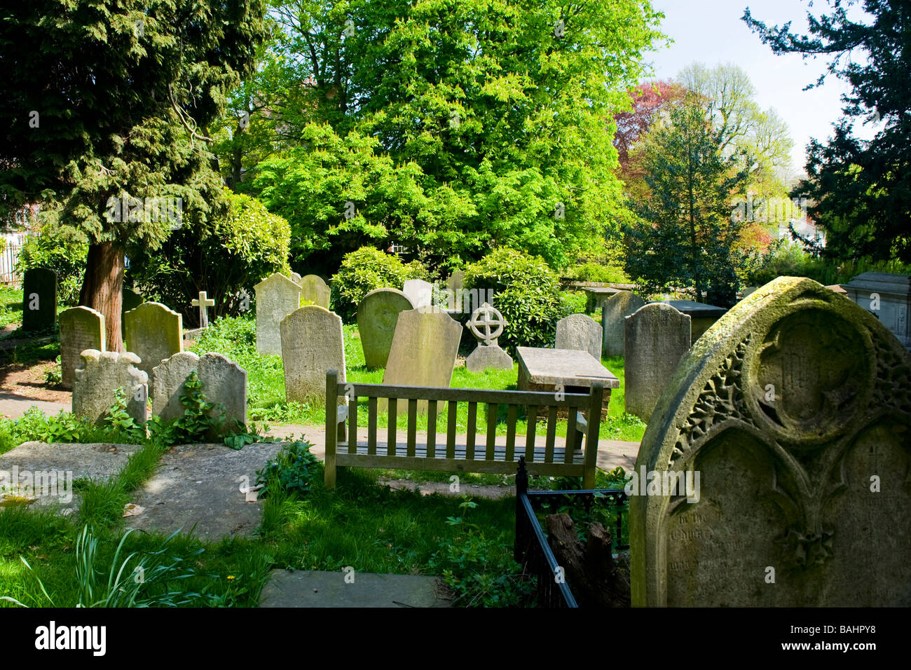 Spring in Hampstead Village , graves in Saint John - at - Hampstead ...