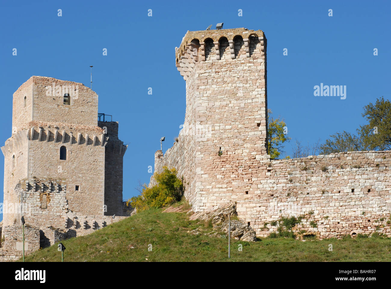 The fortress of Assisi Stock Photo - Alamy
