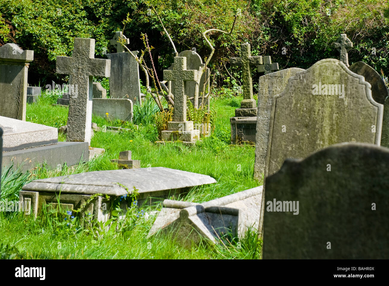 Spring in Hampstead Village , graves in Saint John - at - Hampstead ...