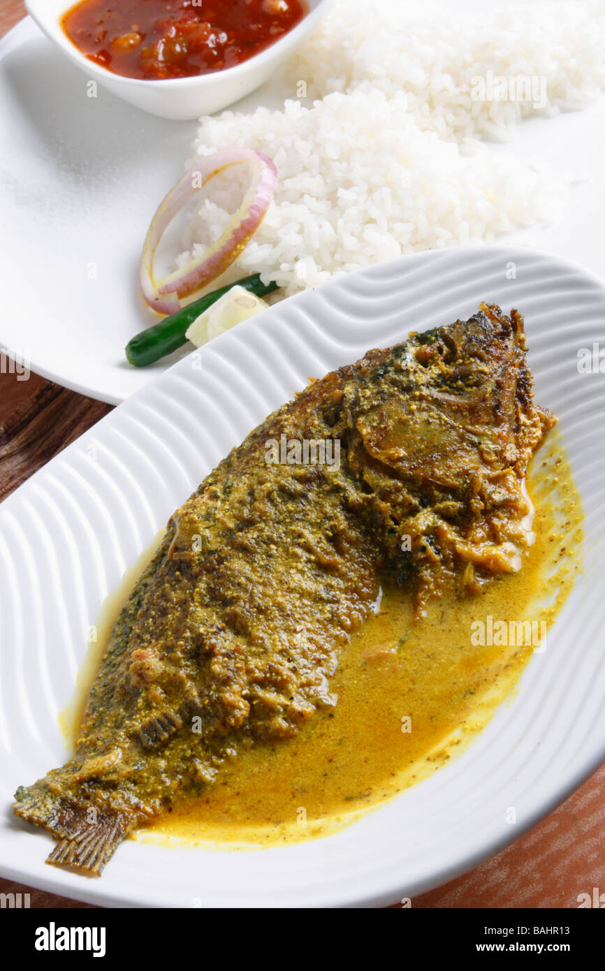 Maacher jhol is a traditional Bengali fish curry Stock Photo - Alamy