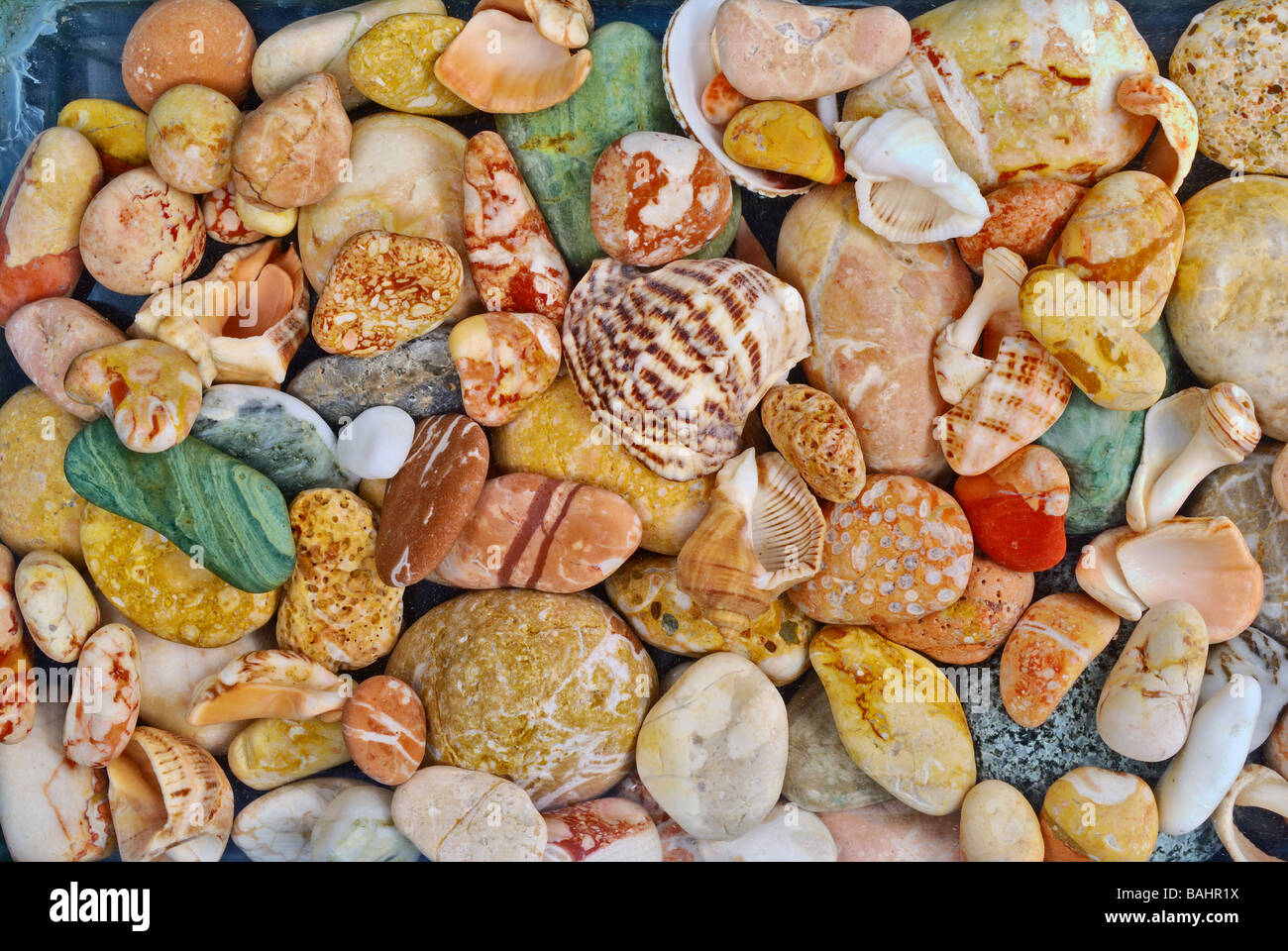 beautiful stone pebble are a picturesque background Stock Photo - Alamy
