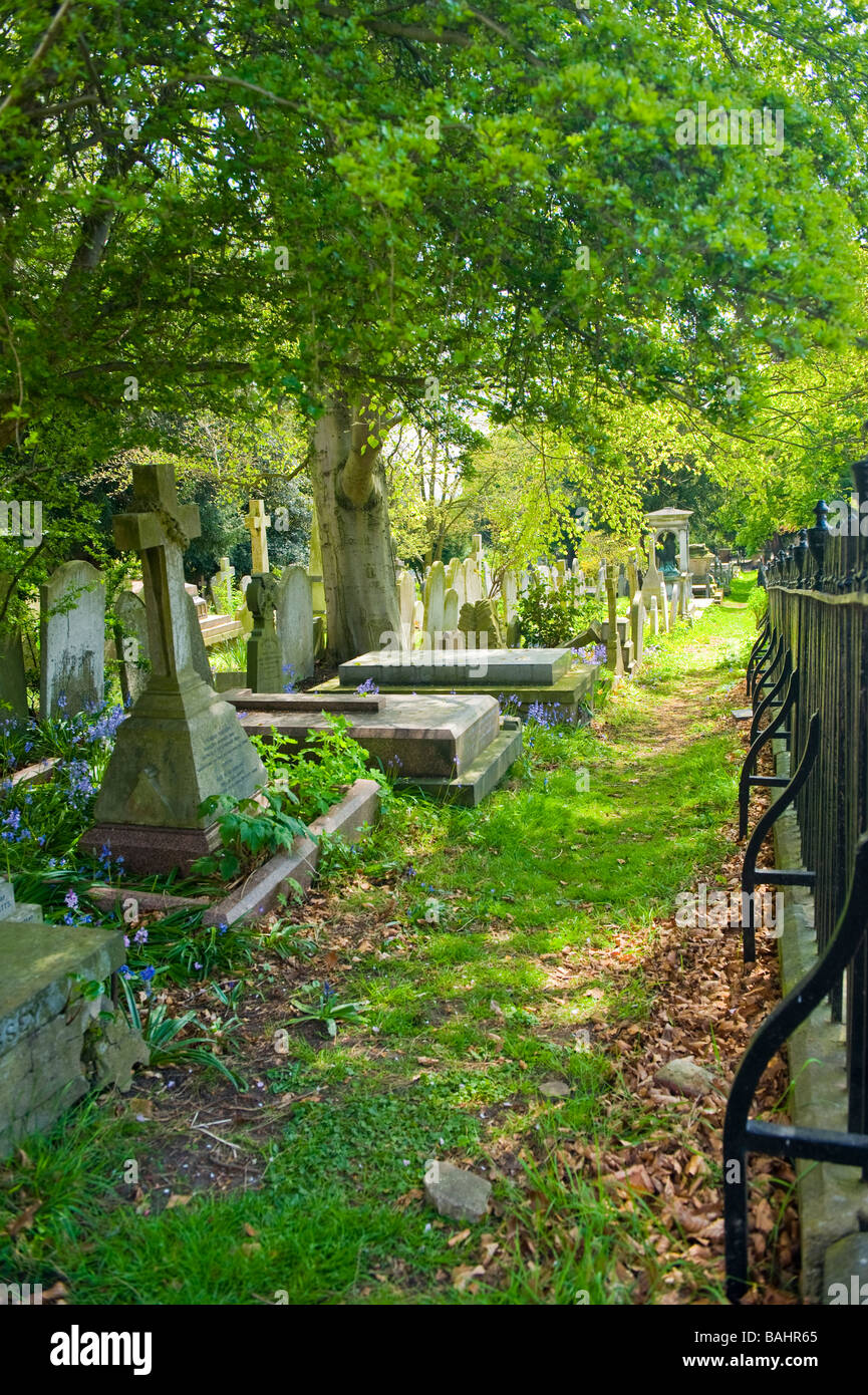 Spring in Hampstead Village , graves in Saint John - at - Hampstead ...