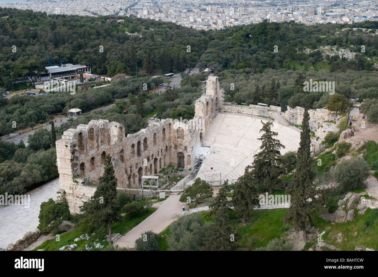 Ancient theater of God Dionysus on Acropolis Athens Stock Photo - Alamy