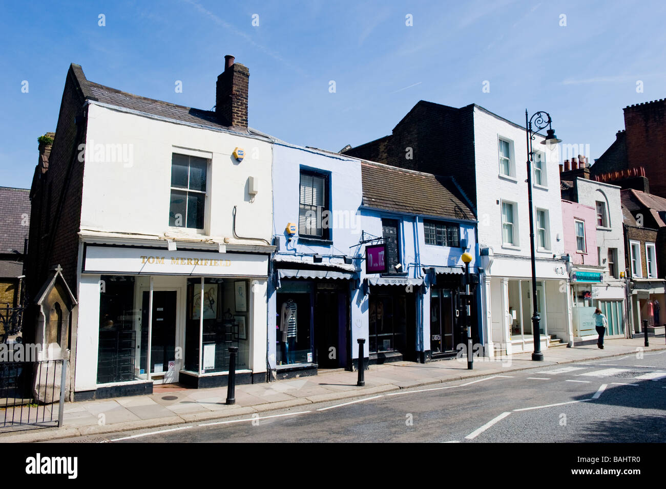 Spring in Hampstead Village , Heath Street , typical 18th century ...