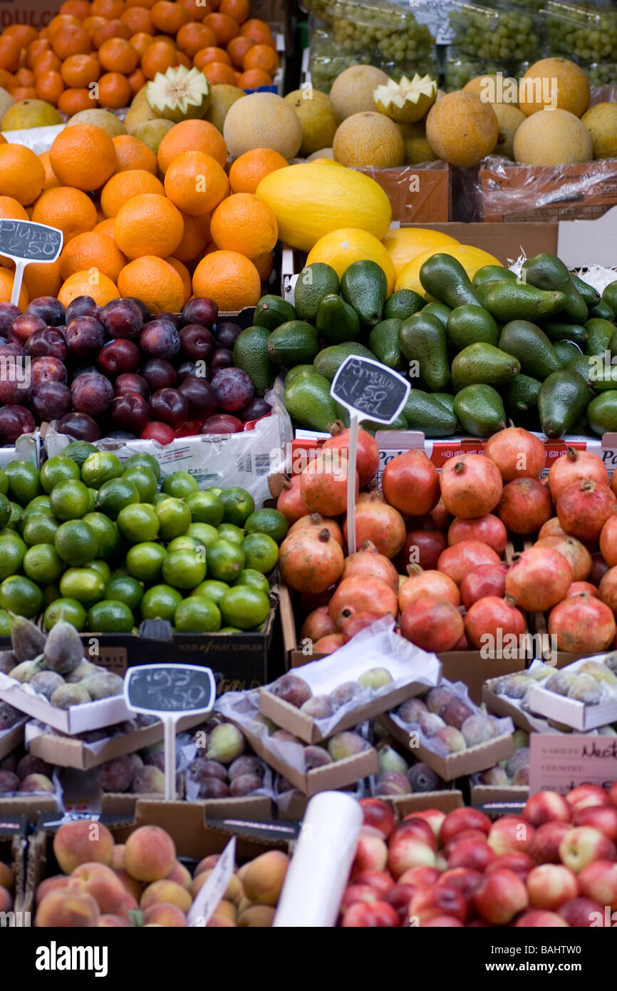 Fruit stall at the Borough Market, London SE1 Stock Photo - Alamy