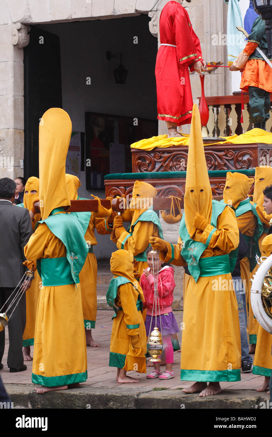 Holy Week procession, Tunja, Boyacá, Colombia, South America Stock ...