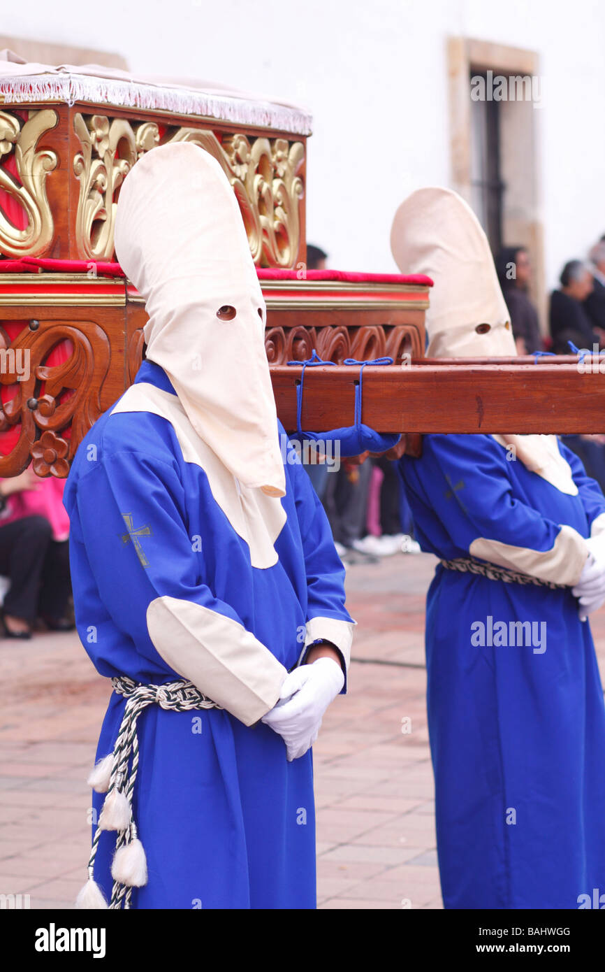 Holy Week procession, Tunja, Boyacá, Colombia, South America Stock ...