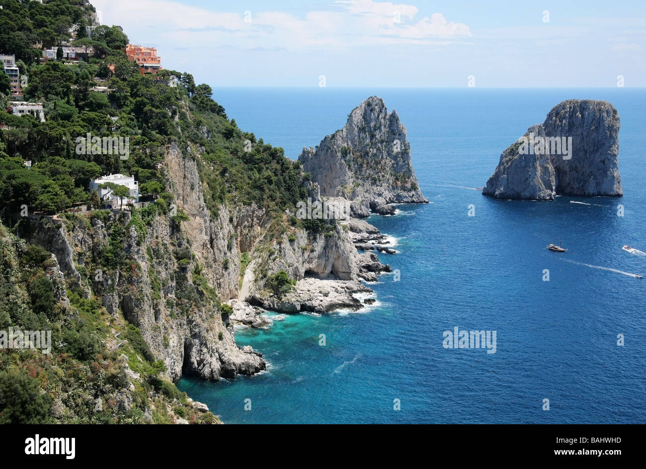 Capri, Italy; Sea stacks Stock Photo - Alamy