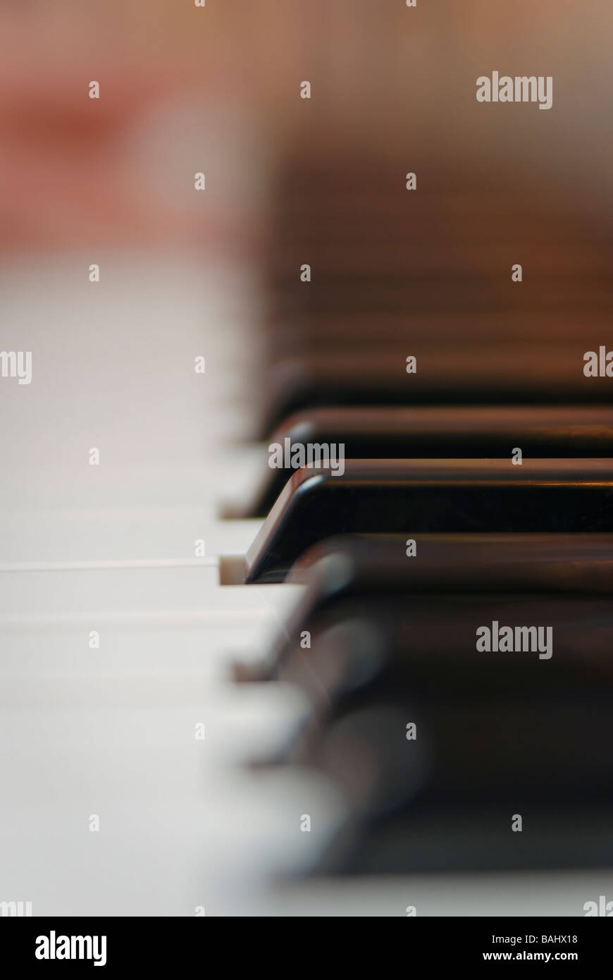 Piano keyboard close-up Stock Photo - Alamy