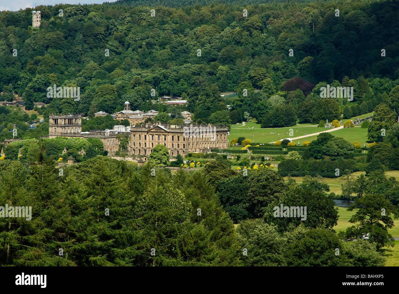 Chatsworth House and grounds, Derbyshire, England, UK Stock Photo - Alamy
