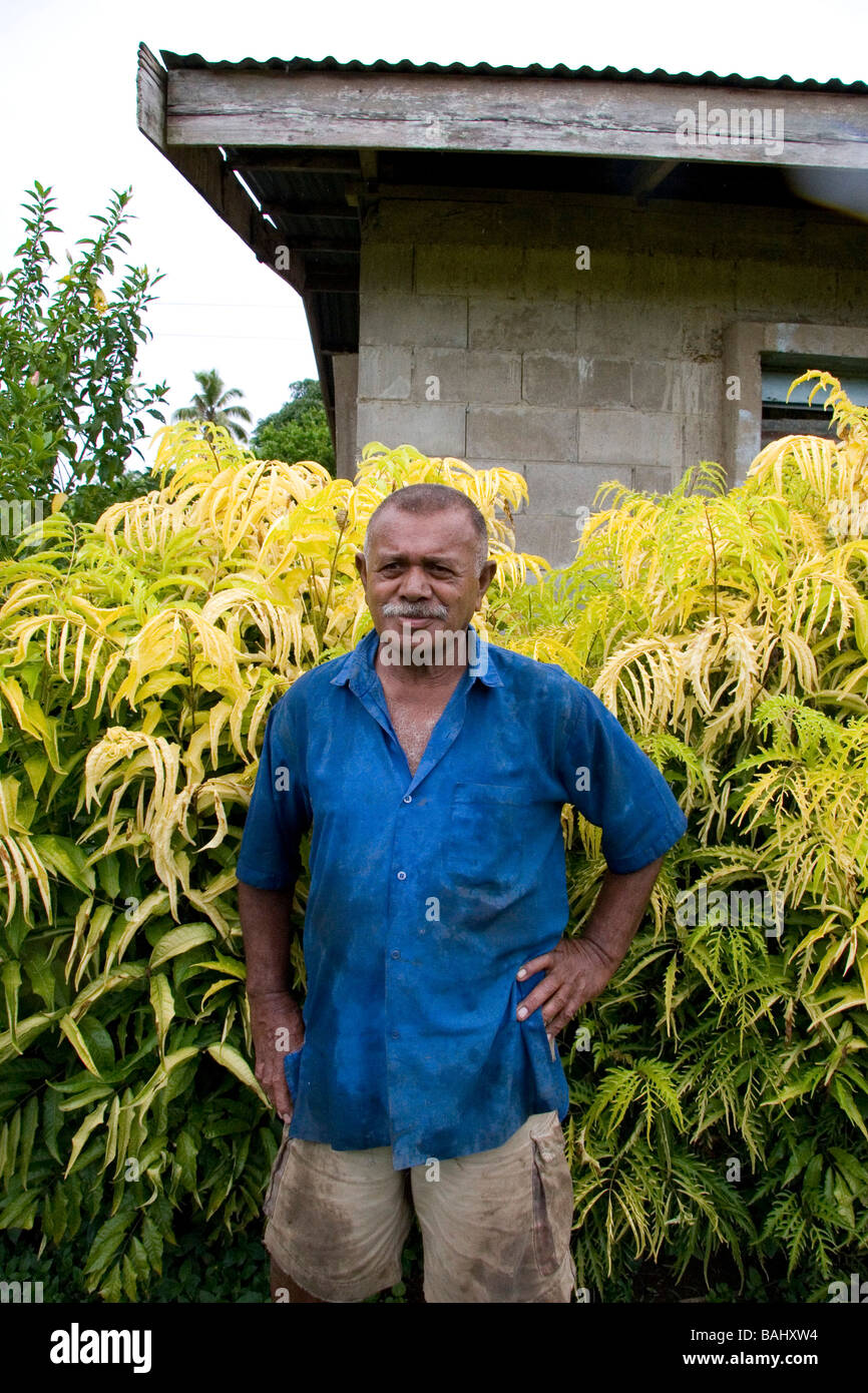 Fiji man in traditional fijian hi-res stock photography and images - Alamy
