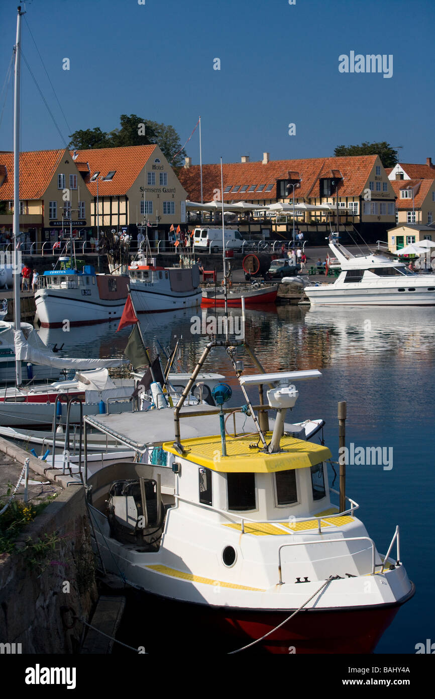 Svaneke Harbour in Bornholm Denmark Stock Photo - Alamy