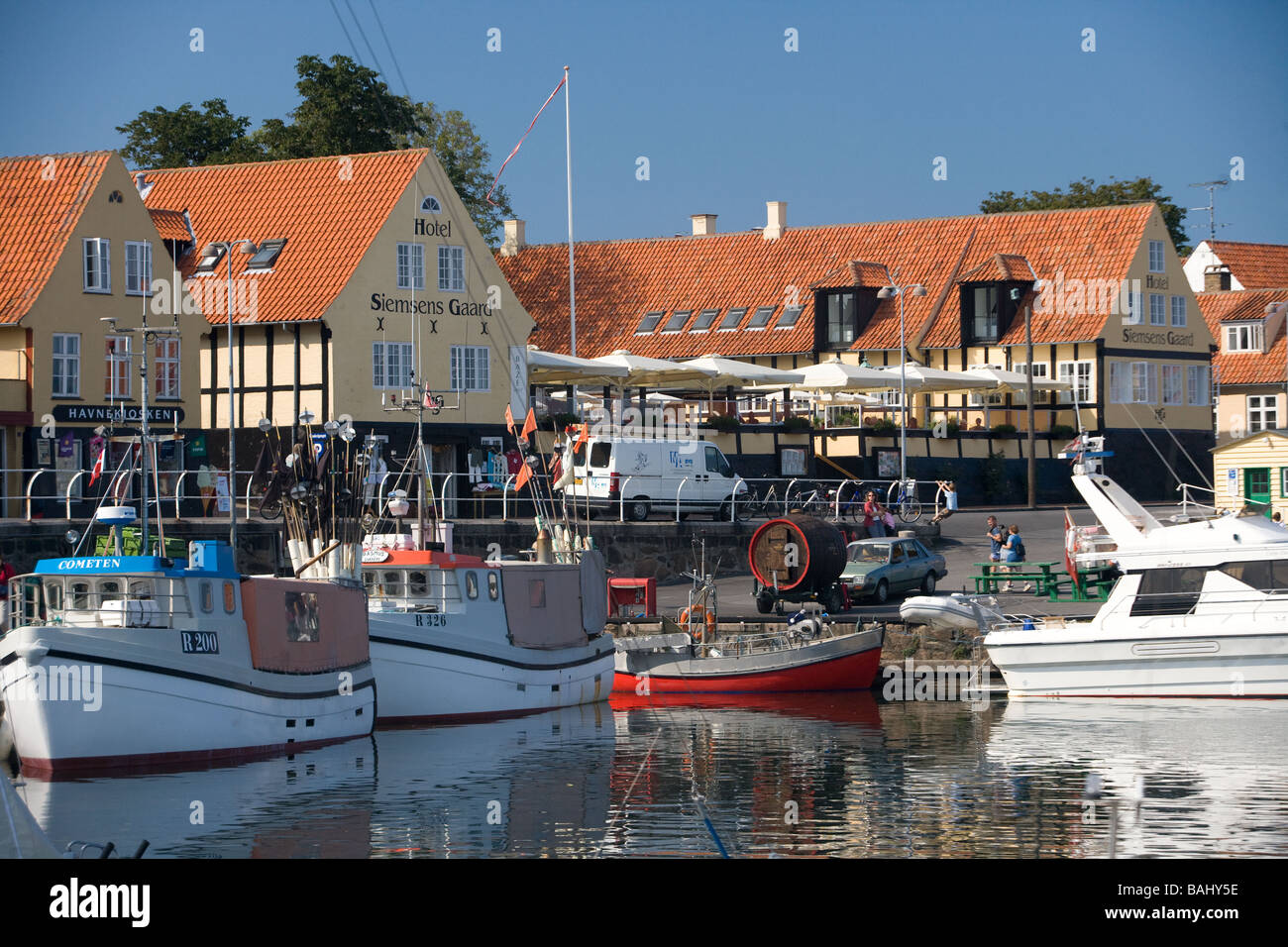 Svaneke Harbour in Bornholm Denmark Stock Photo - Alamy