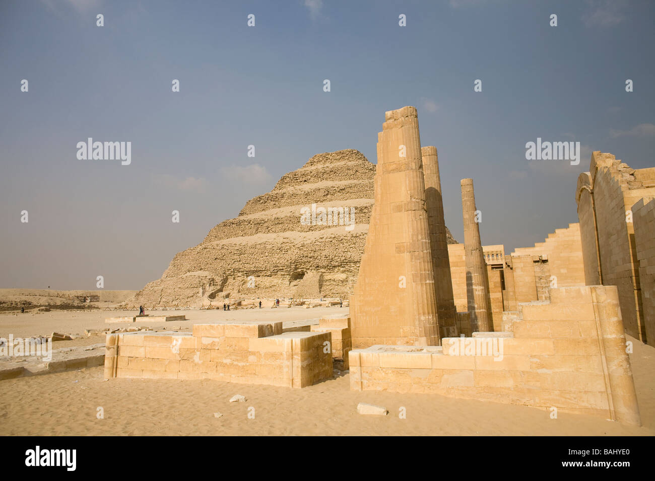 Ancient Stepped Pyramids Egypt Stock Photo - Alamy