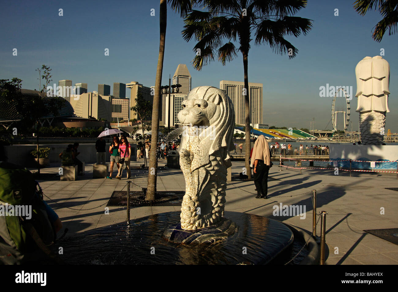 landmark Merlion in Singapore Asia Stock Photo - Alamy