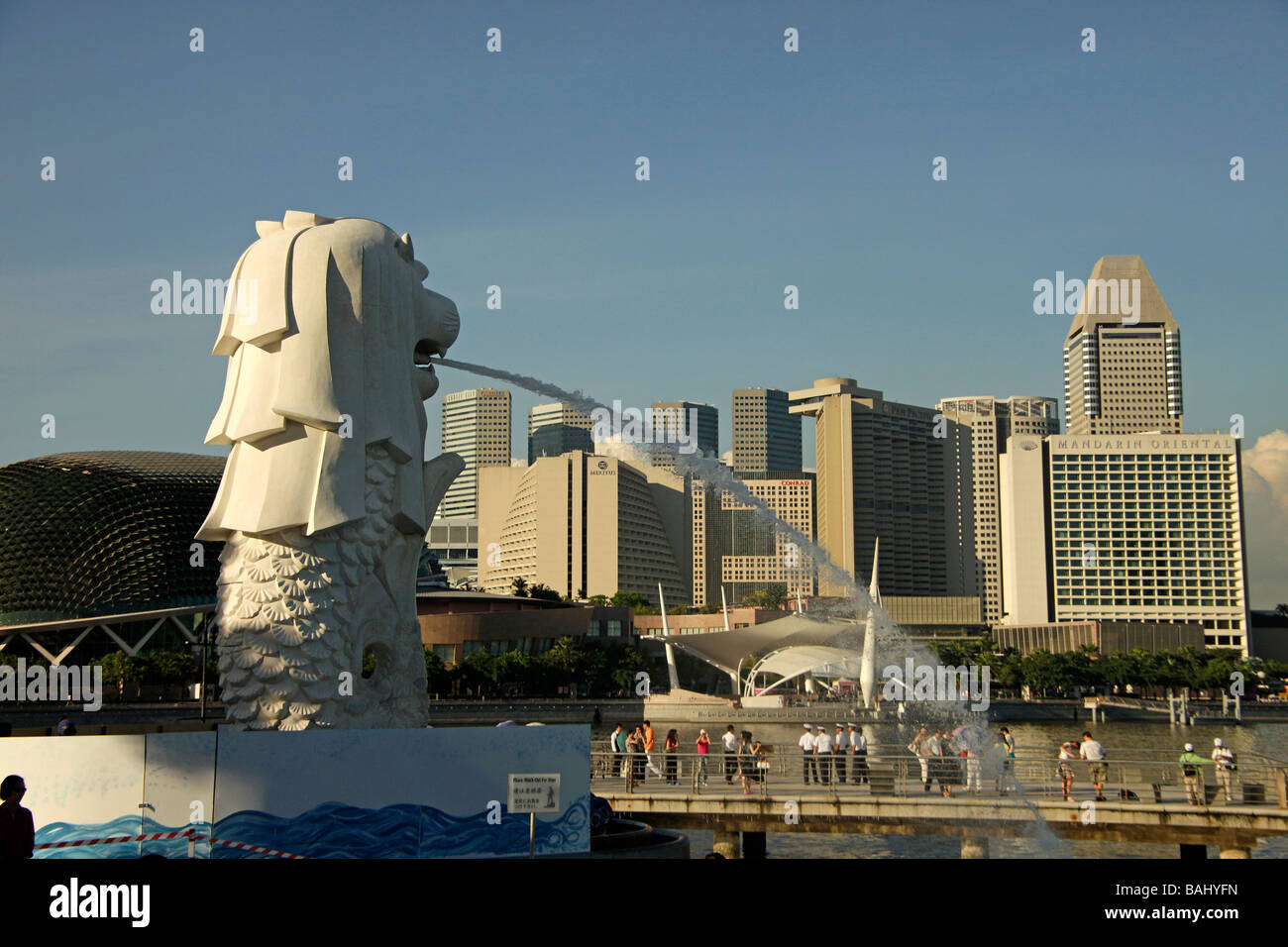 landmark Merlion in Singapore Asia Stock Photo - Alamy