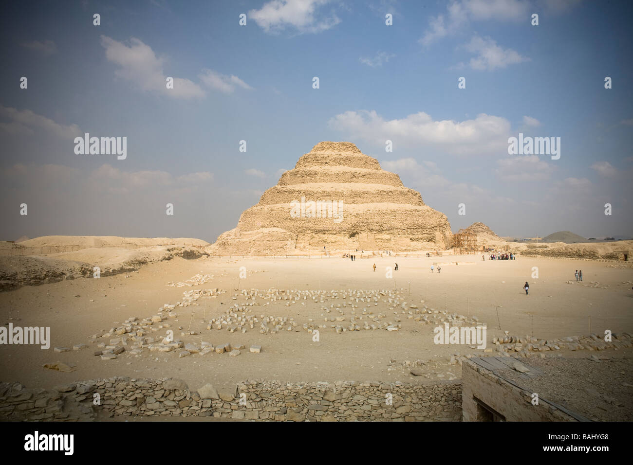 Ancient Stepped Pyramids Egypt Stock Photo - Alamy