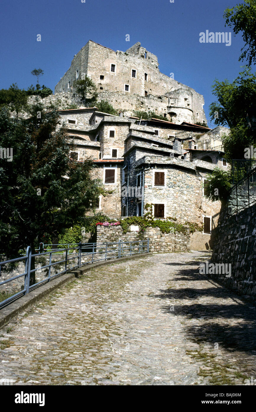 The old castle of Castelvecchio di Rocca Barbena Province of Savona ...