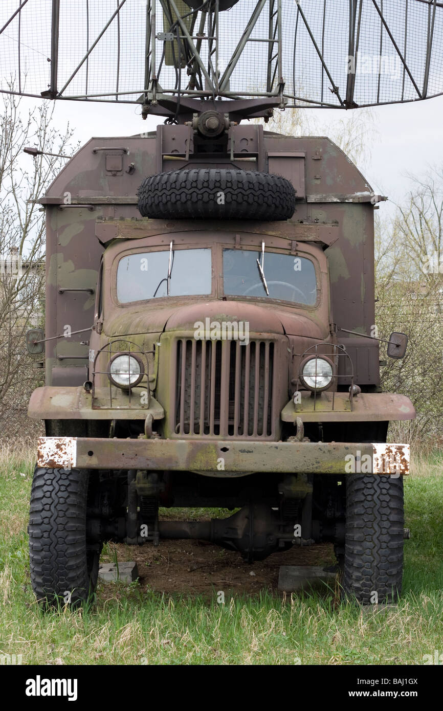 old russian military truck with radar Stock Photo - Alamy
