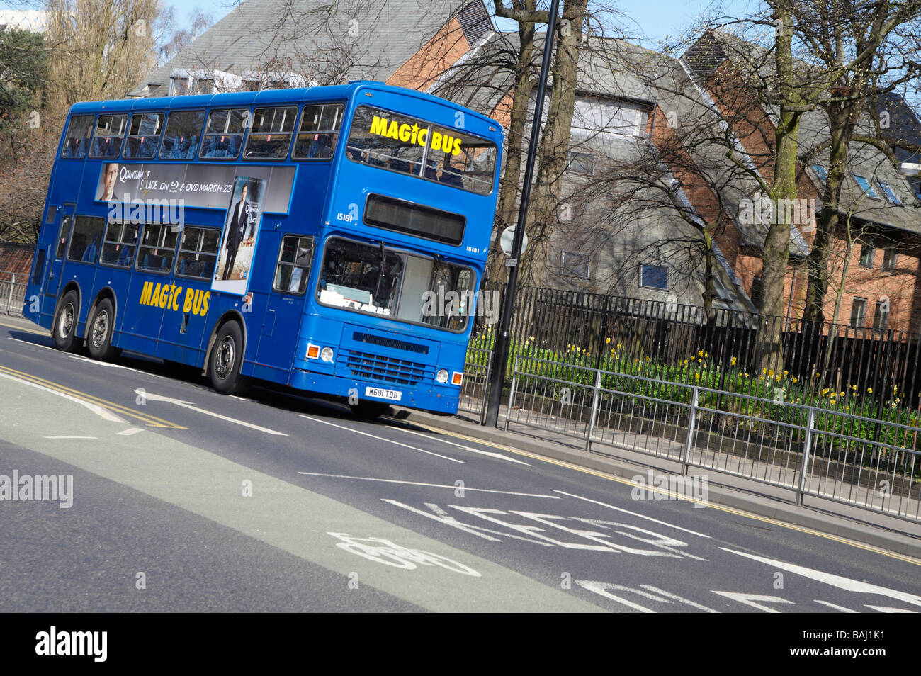 Blue bus hi-res stock photography and images - Alamy