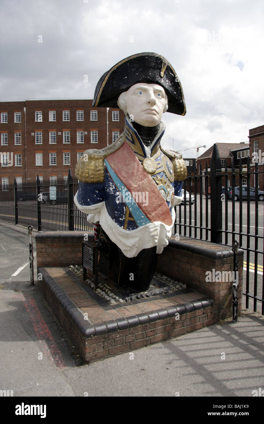 Figurehead of HMS Trafalgar at Royal Navy Historic Dockyard, Plymouth ...