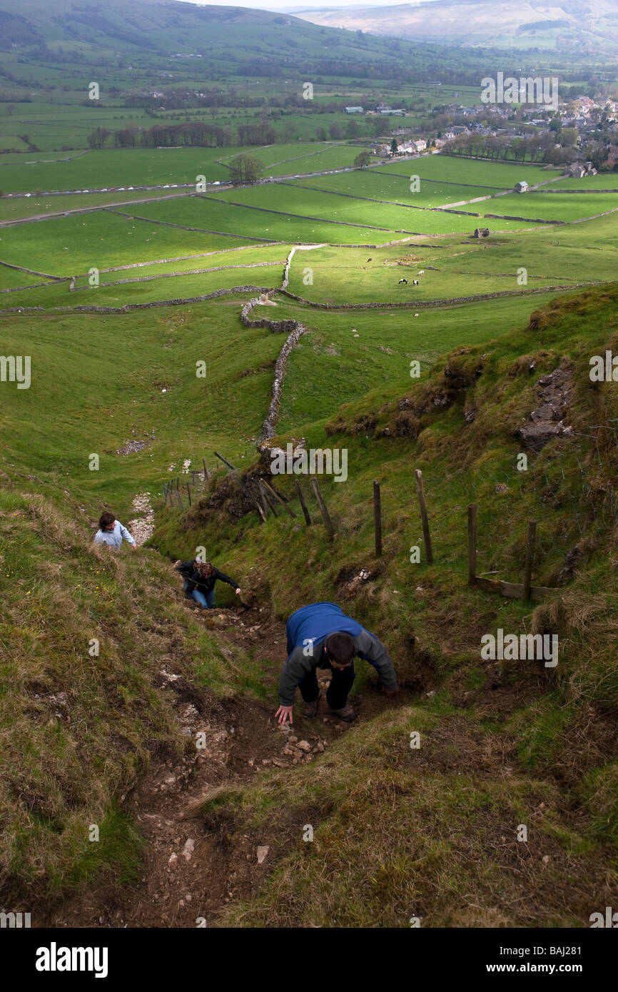 Long Cliff. High Peak. Peak District near Castleton. Derbyshire ...