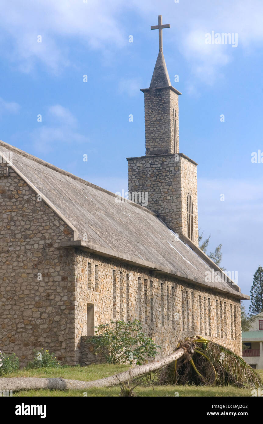 Stone church in Fort Dauphin nowadays Taolagnaro Madagascar Africa ...