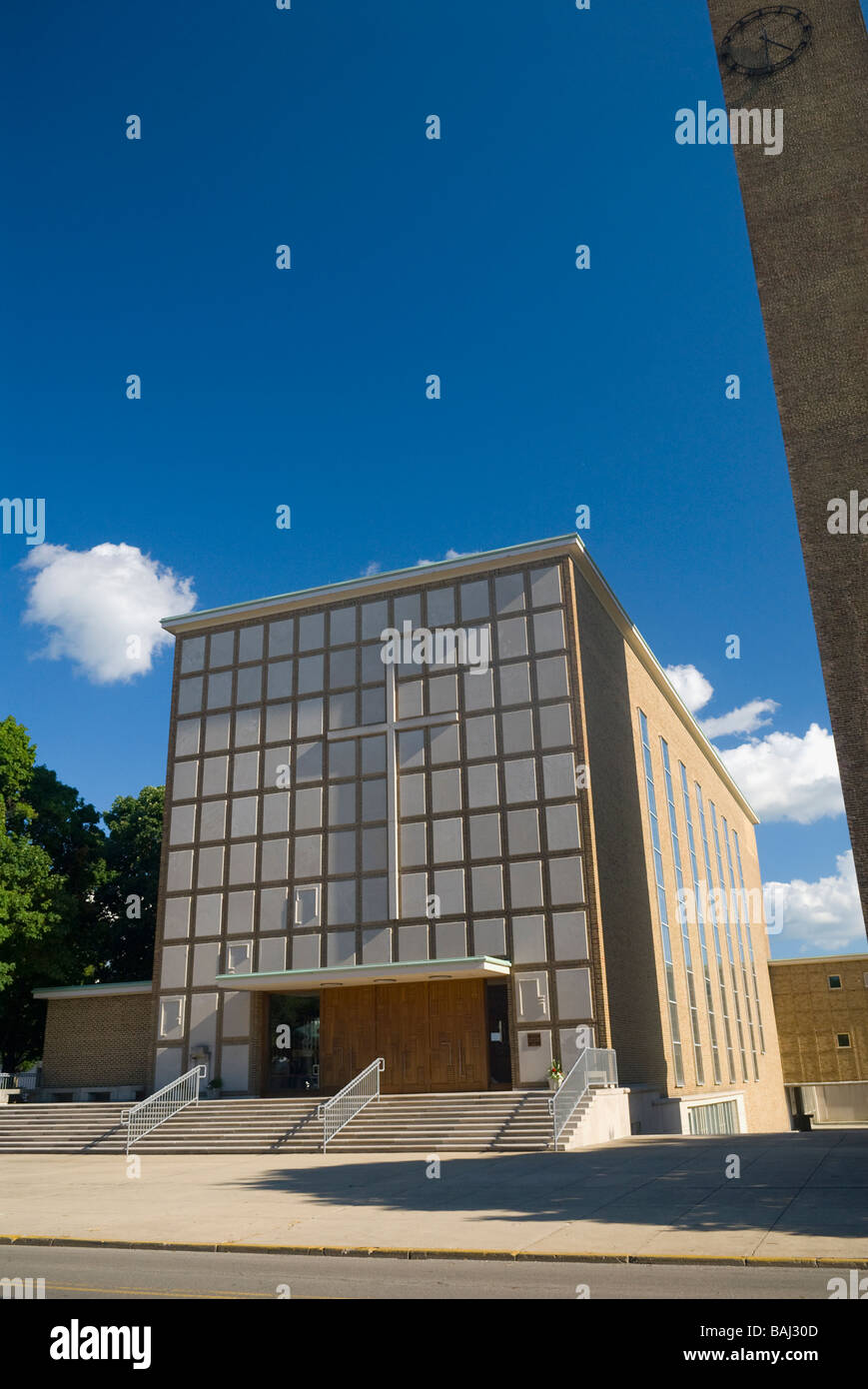 First Christian Church built by architect Eliel Saarinen in 1942 Stock ...