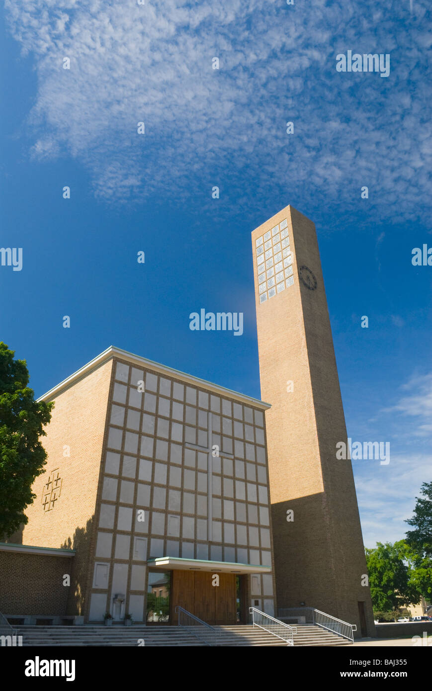 First Christian Church built by architect Eliel Saarinen in 1942 Stock ...