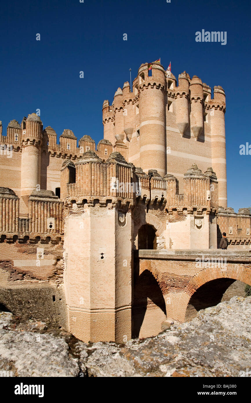 Castle Sample Military Mudejar Architecture in Coca Segovia Castilla ...