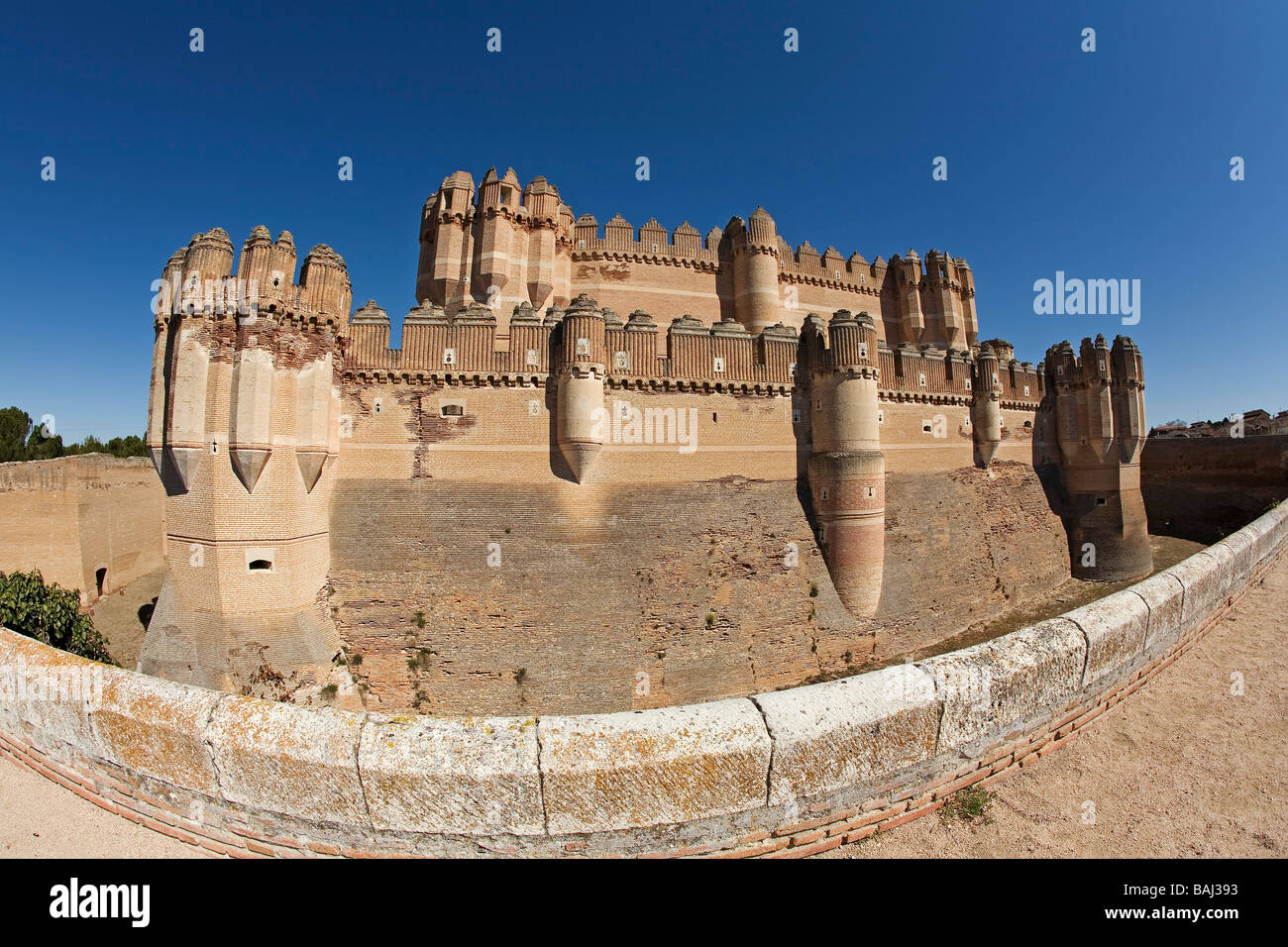 Castle Sample Military Mudejar Architecture in Coca Segovia Castilla ...