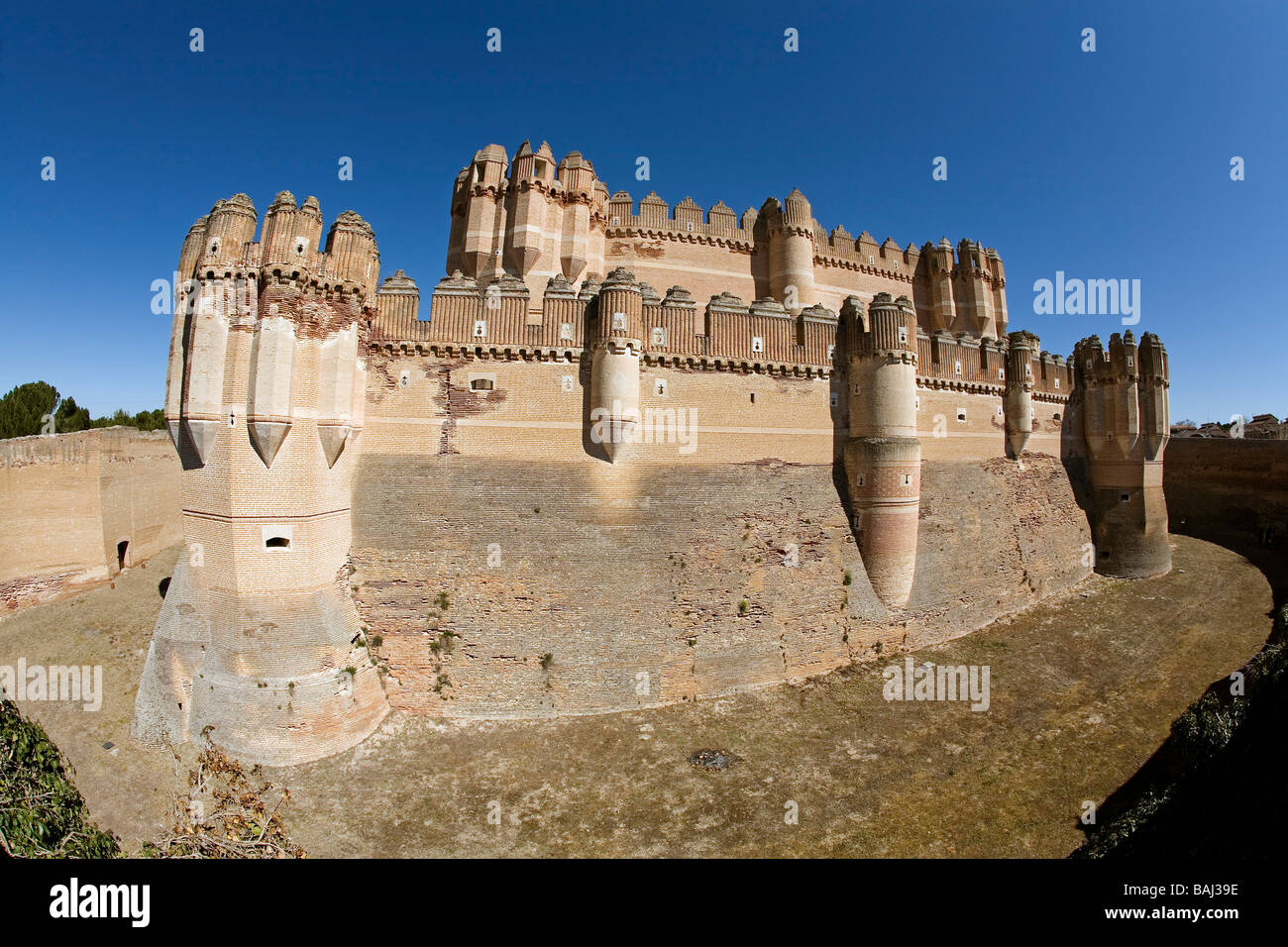 Castle Sample Military Mudejar Architecture in Coca Segovia Castilla ...