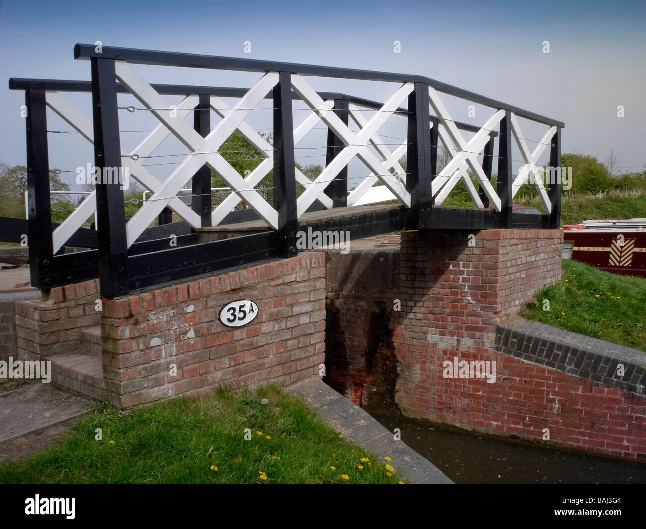 A bridge over a canal Stock Photo - Alamy