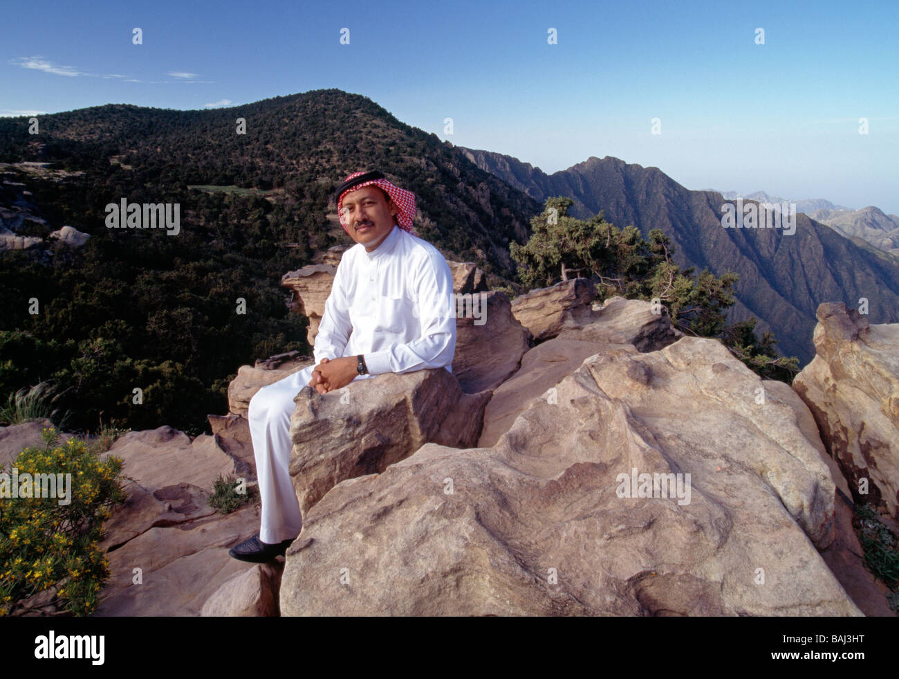 Portrait of Sheikh Abdu Rahman in Asir National Park Al Soudah Kingdom ...